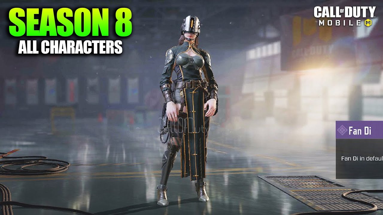 😍 Season 8 All Free & Paid Characters in CODM - ingame view - YouTube
