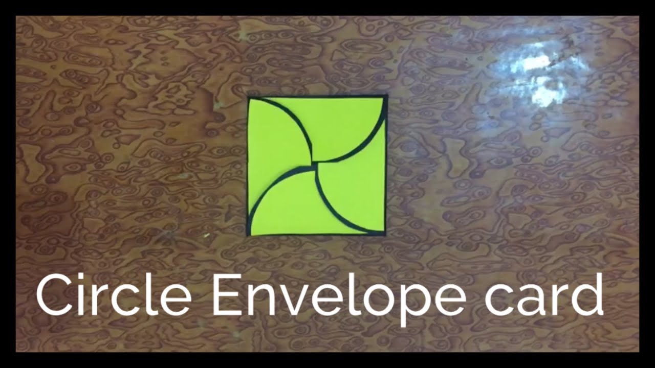 Circle envelope card tutorial / Easy handmade card at home - YouTube