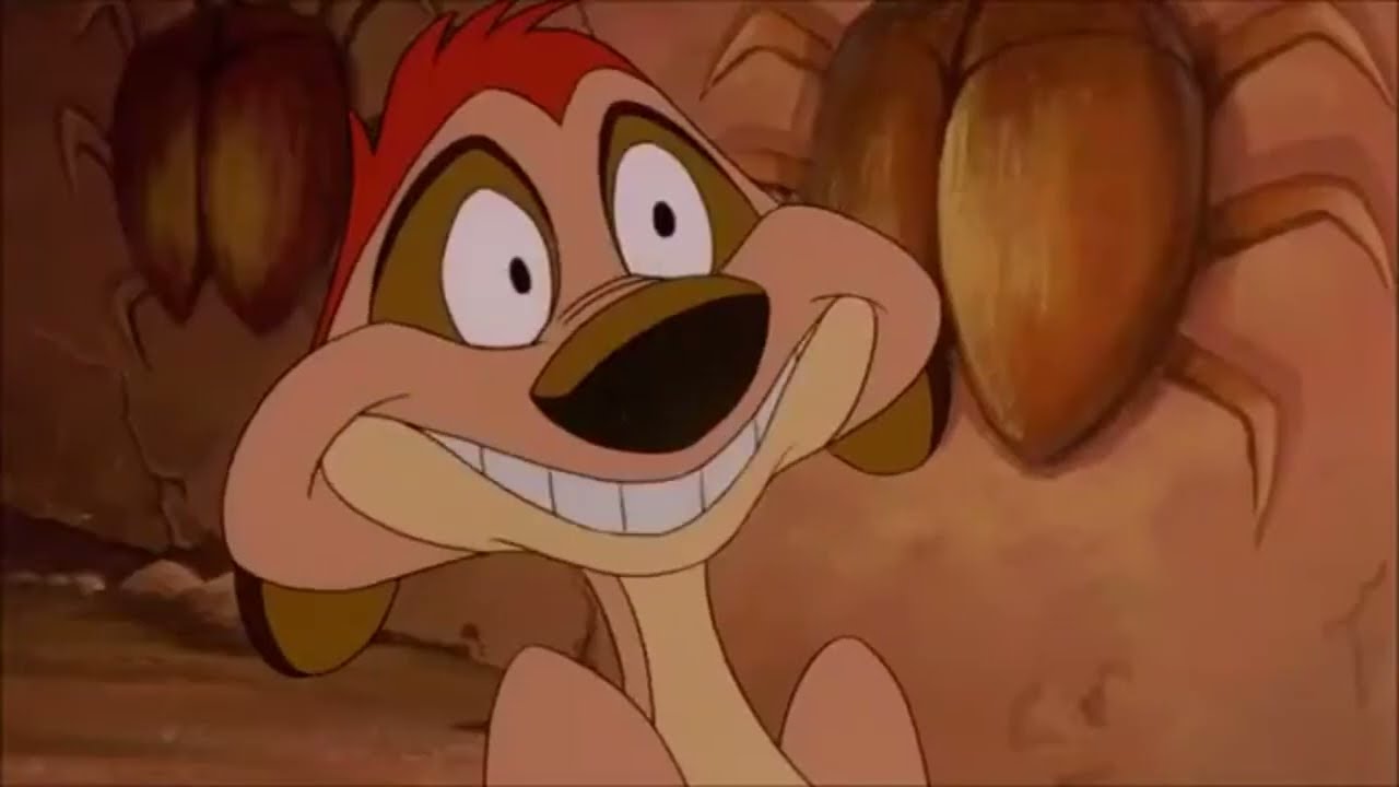 Pumbaa gets angry at Timon - YouTube