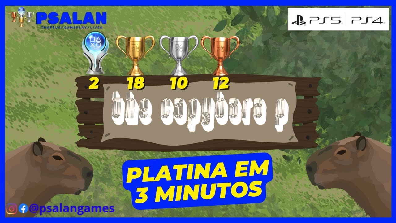 🏆The Capybara P - Easy Platinum 3 Minutos (PS4/PS5) - YouTube