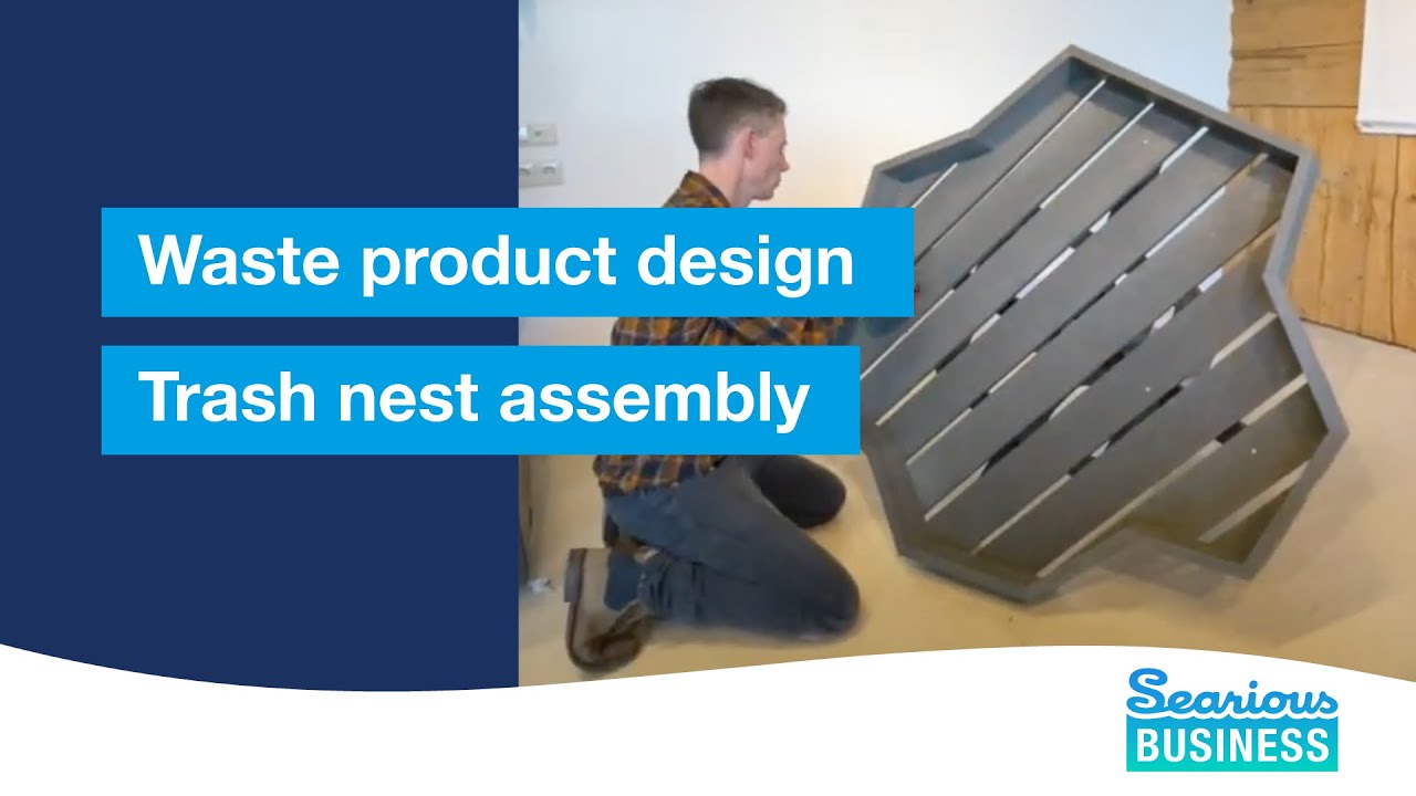 Waste to product designs - Trash Nest assembly - Searious Business ...
