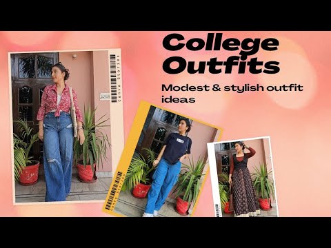 College outfit ideas for girls | Modest college outfits | styling tips ...