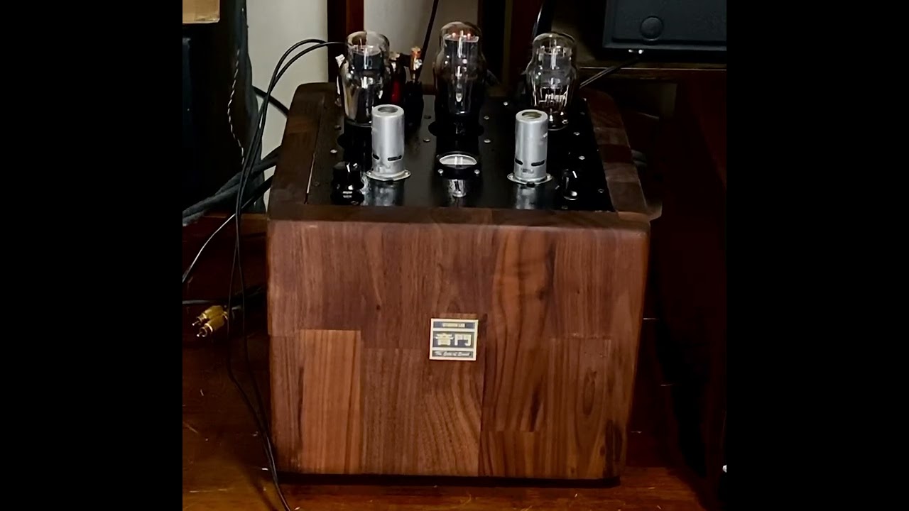 45SE tube amp, driver tube WE417A - YouTube