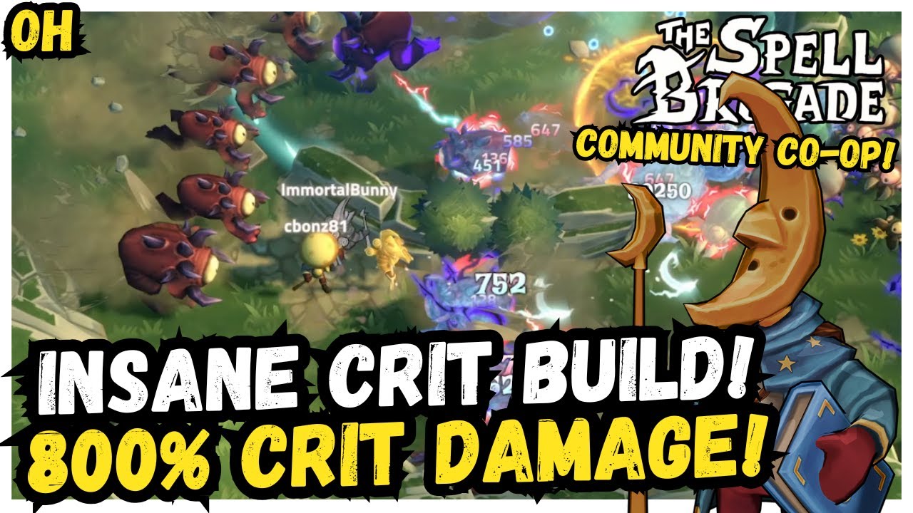 INSANE 800% Crit Damage Build! Spell Brigade! - YouTube