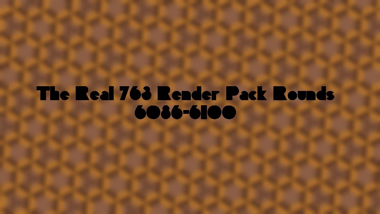 The Real 763 Render Pack Rounds 6086 To 6100 - YouTube