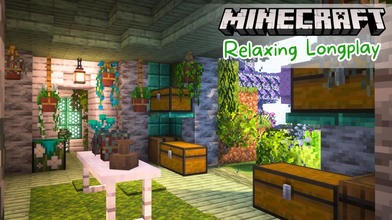 Minecraft Longplay | Cozy Hobbit Hole Storage Room (no commentary ...