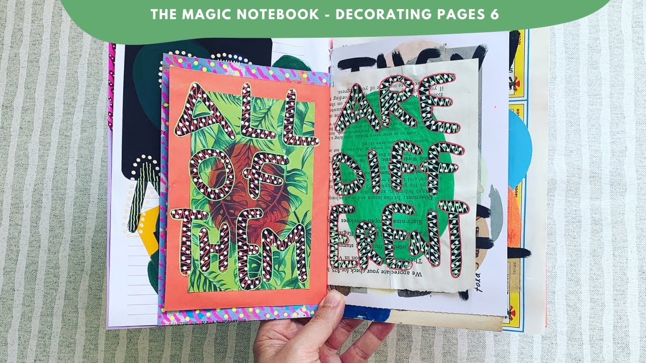 The Magic Notebook - Decorating Pages 6 - YouTube