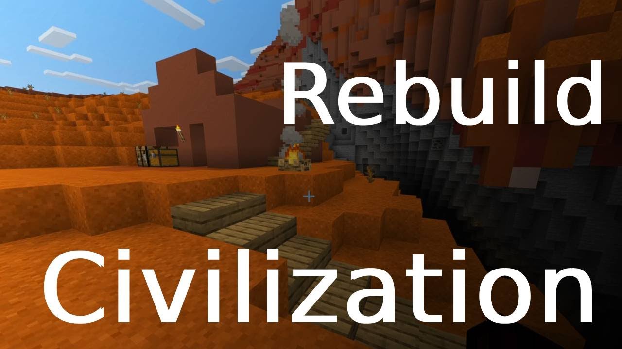 Minecraft, but I can't beat the game until I rebuild civilization - YouTube