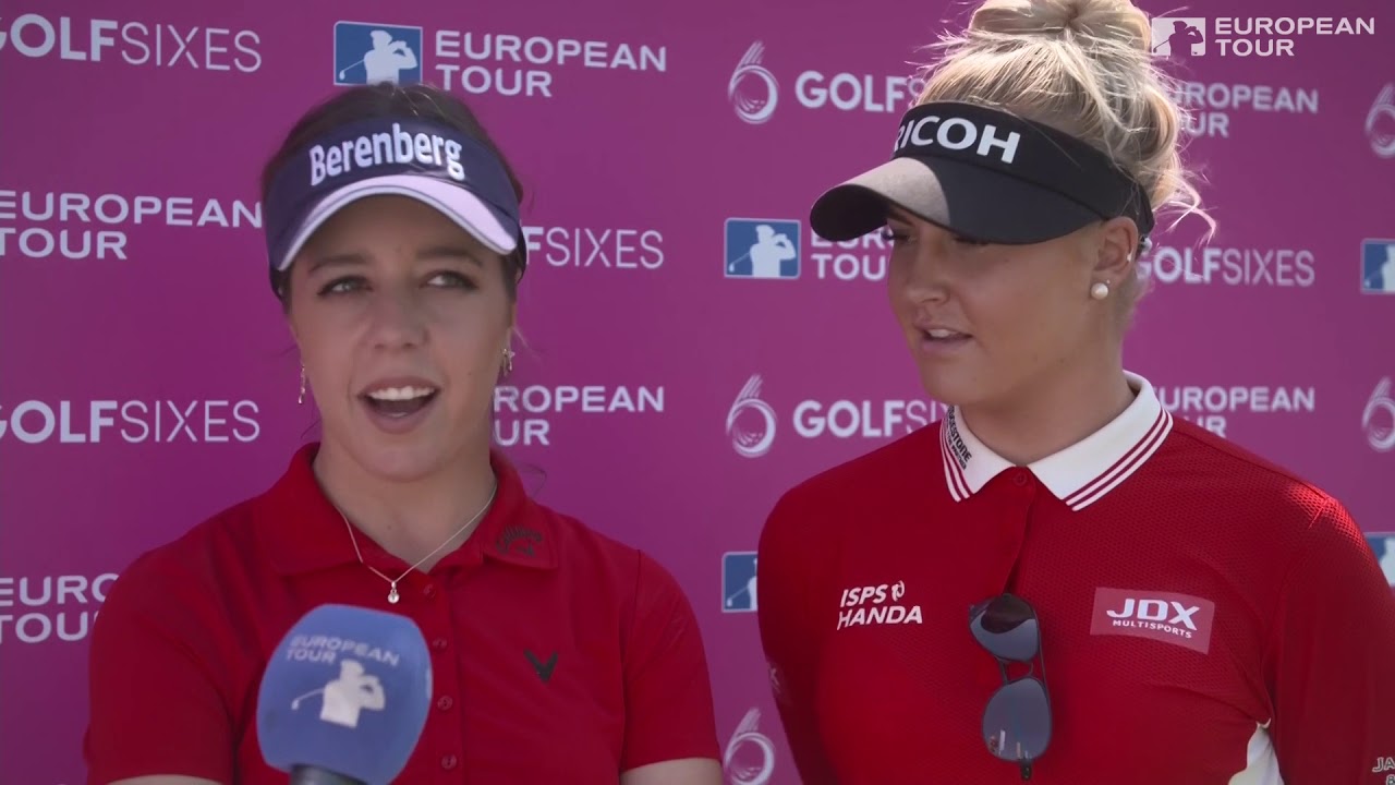 England Women Georgia Hall & Charley Hull post quarter final interview ...