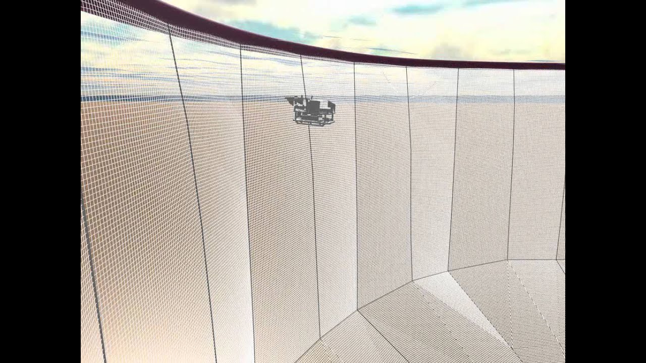 Simulation of ROV inside a net cage in waves using FhSim - YouTube