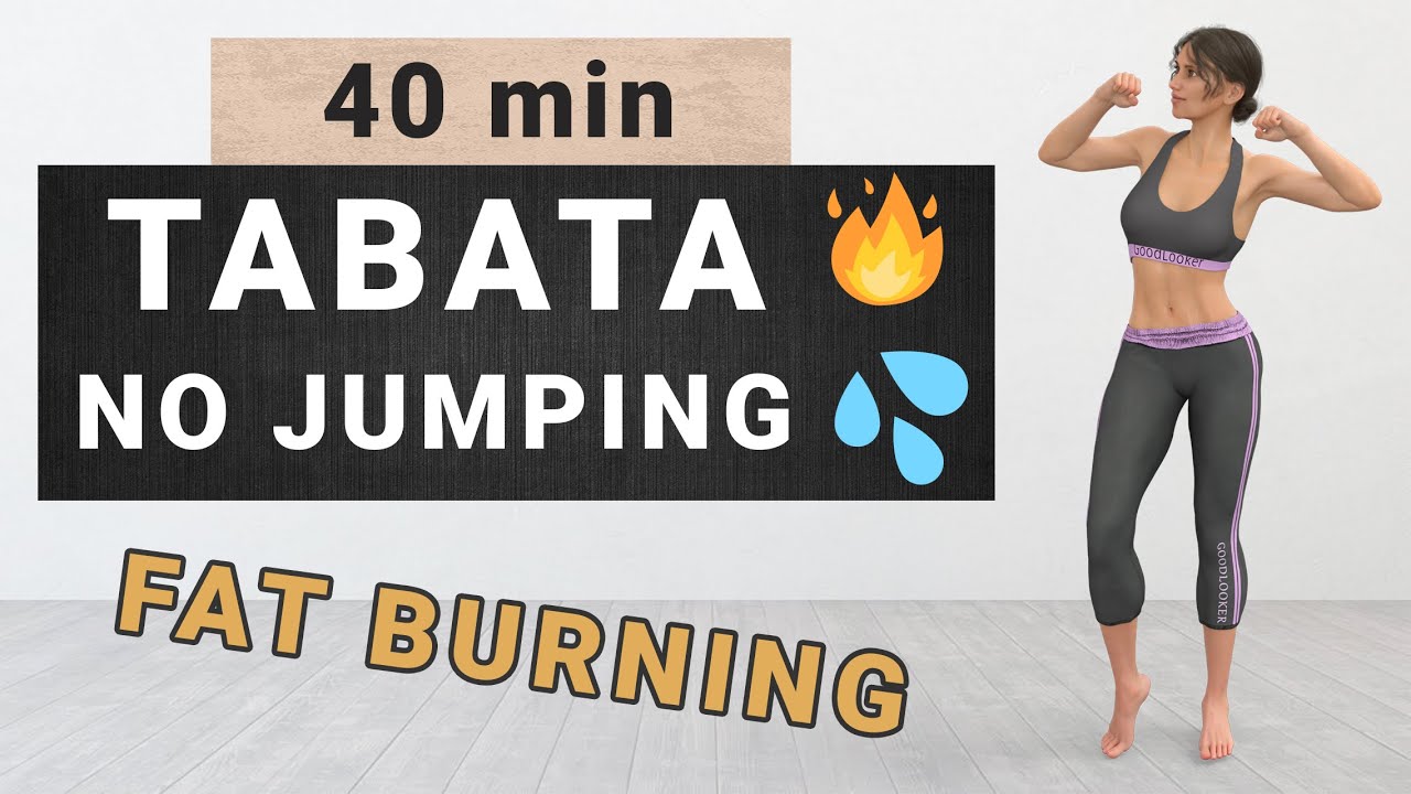 40 min Low Impact Standing Tabata Workout 🔥 Fat Burning & Weight Loss // No Jumping & No Mat ...