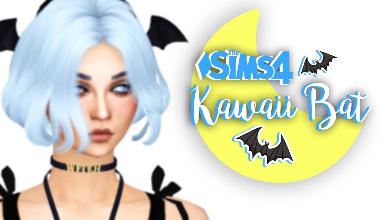 Kawaii Bat Girl | Create a Sim | The Sims 4 - YouTube