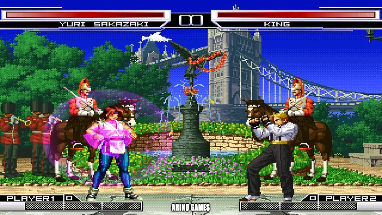 YURI SAKAZAKI VS KING! PHENOMENAL FIGHT ARINO GAMES! - YouTube