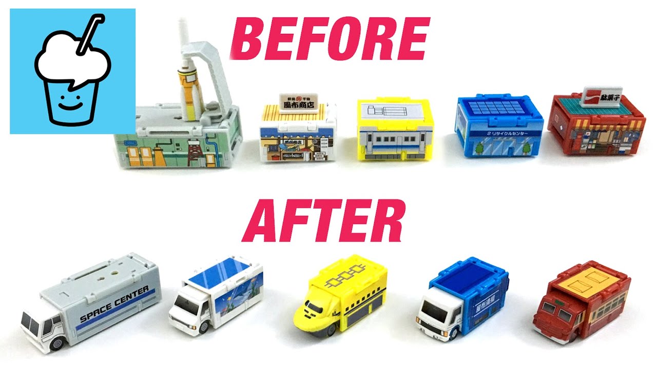 VooV ブーブ 変身 Transform street vehicles for kids with Cars and Buildings ...