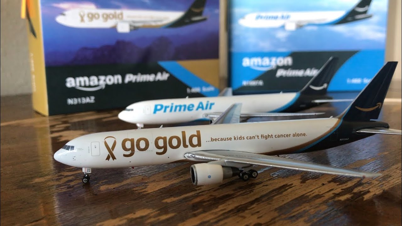 Phoenix models amazon prime air 767’s (go gold!!!) - YouTube