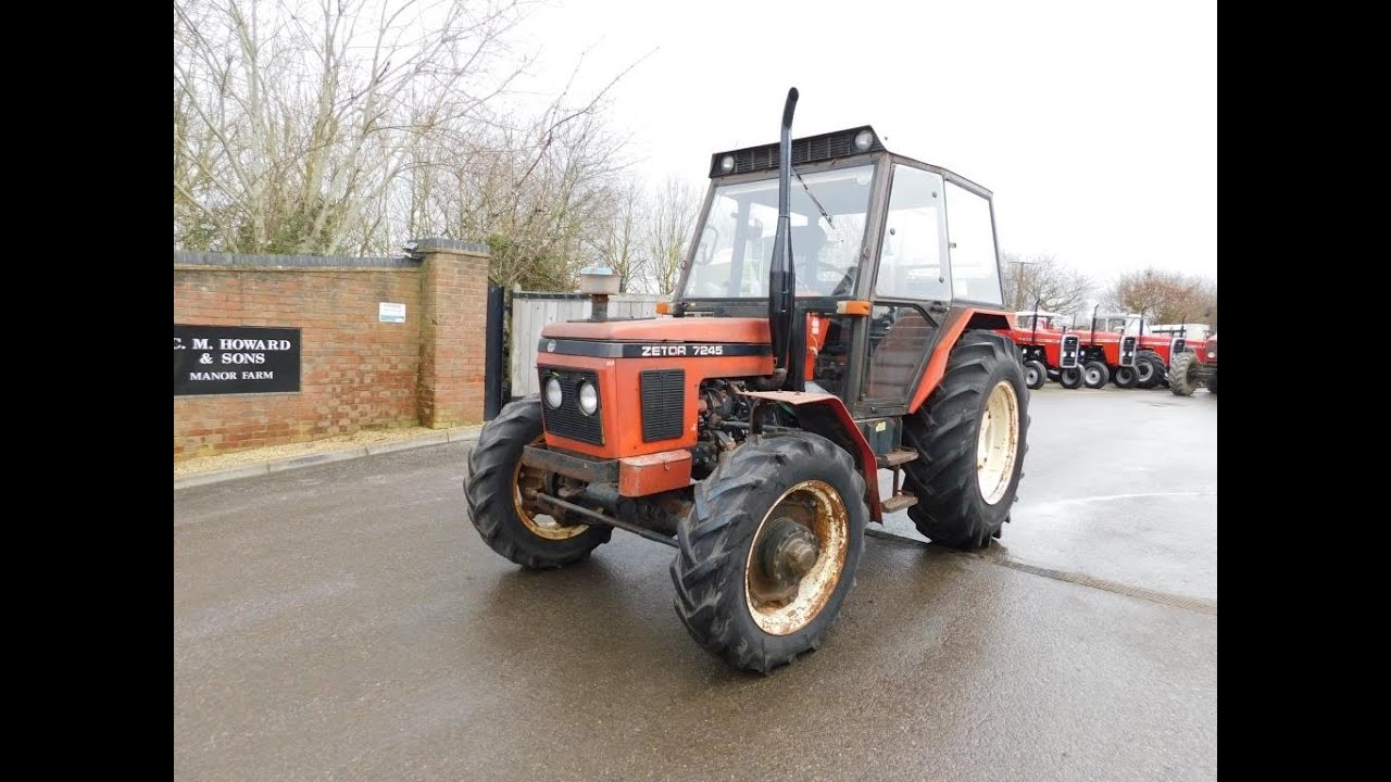 Zetor 7245 TRACTOR WALKROUND VIDEO - YouTube