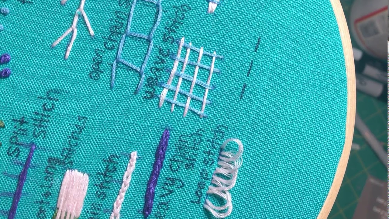 Turkey Work Stitching Tutorial - YouTube