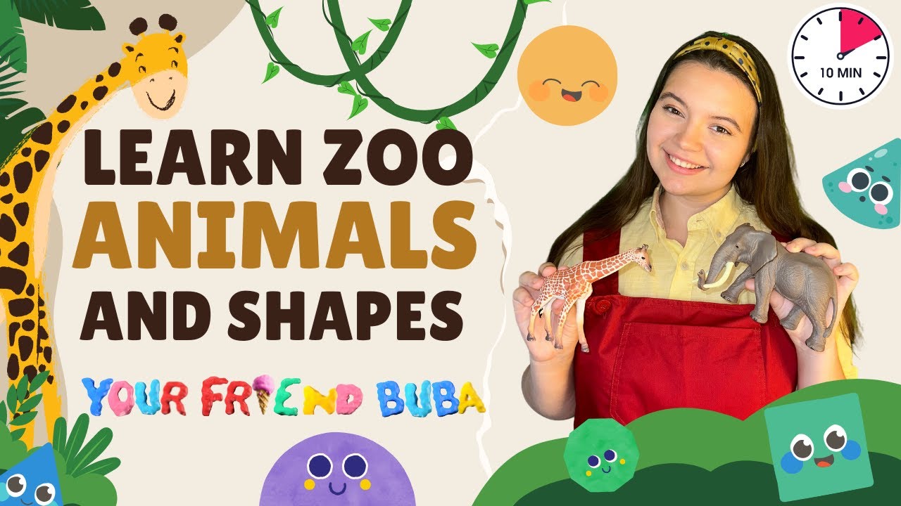 Ms BUBA - Learn Animals and Shapes - Learning Videos for Toddlers ...