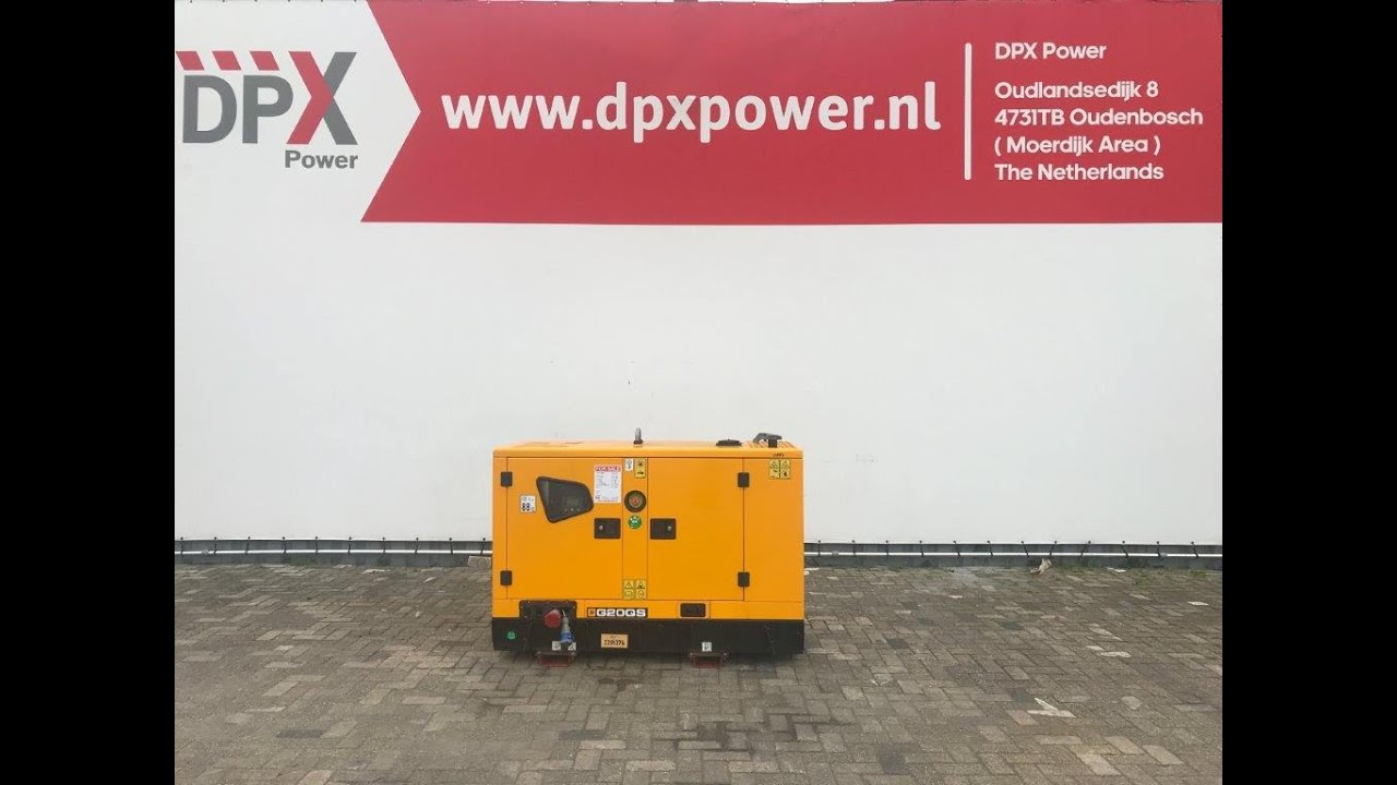 DPX Power : JCB G20QS - 20 kVA Generator - DPX-11864 - YouTube
