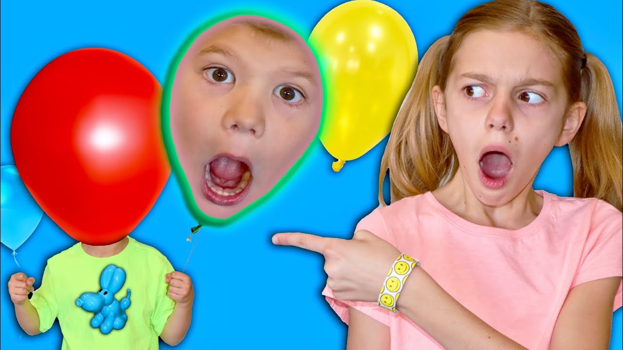 Lizzy Balloon Pretend Play Time Pranking Mom Speaking Only Helium Sound ...