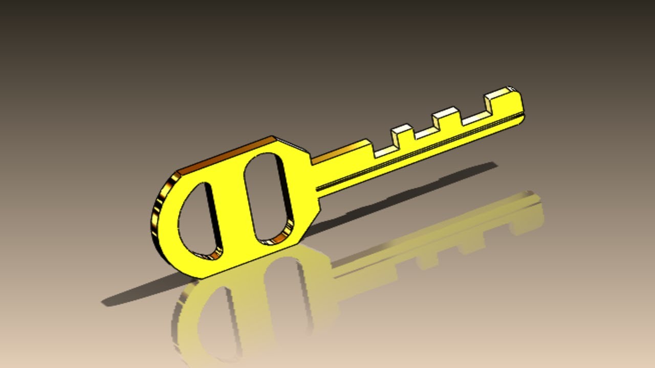 「DESIGN 15」 HOW TO DRAW A KEY - SOLIDWORKS - YouTube