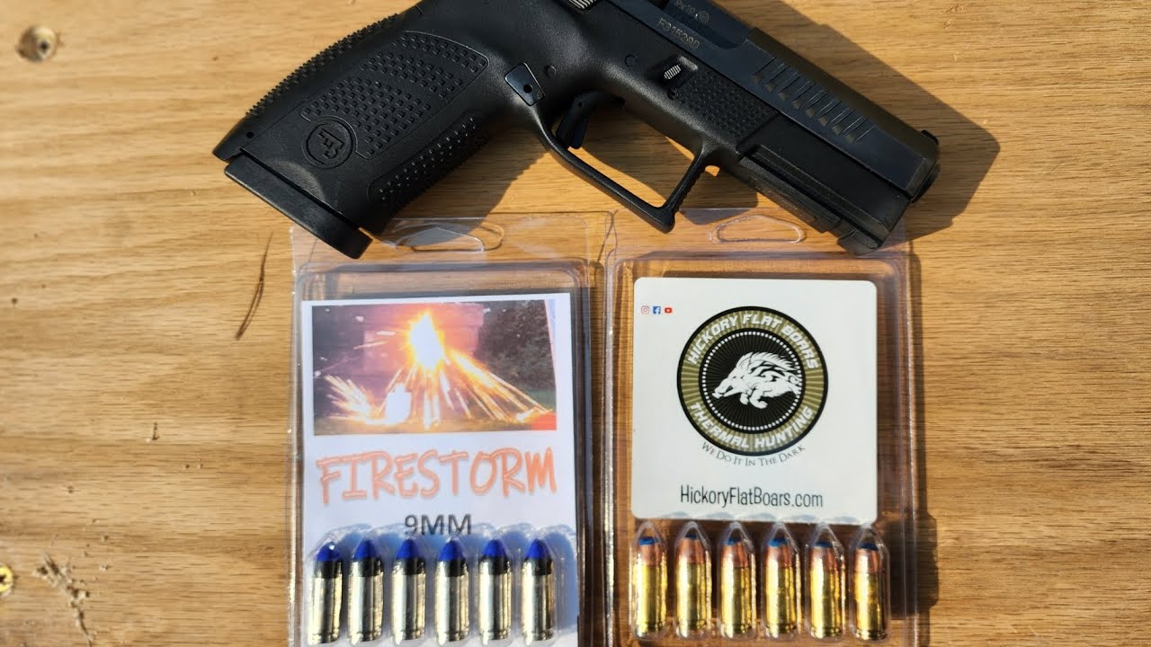 EXPLODING 9MM AMMO - TESTING FIRESTORM VS. HICKORYFLAT BOARS - SHOT ...
