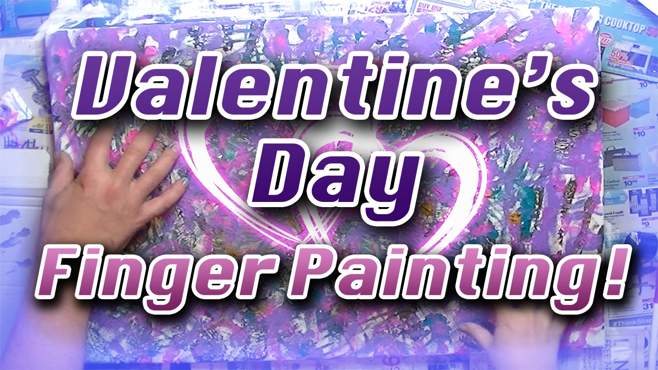 Valentine's Day Finger Painting! - YouTube