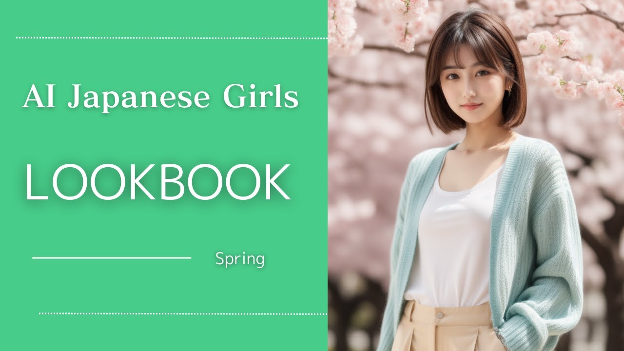 [ai Japanese girls] Spring Fashion Lookbook. - YouTube