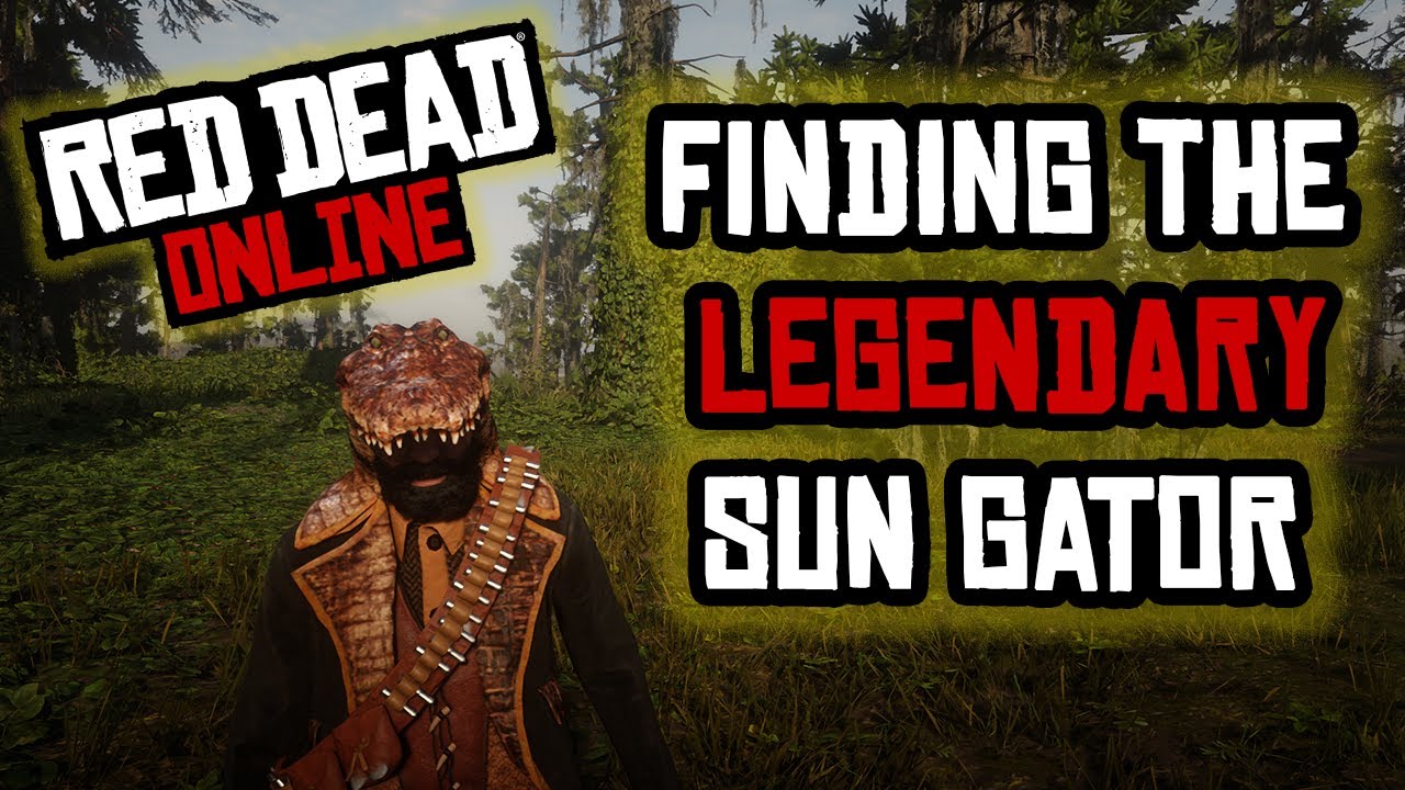 Finding The Legendary Sun Gator - Red Dead Online - YouTube