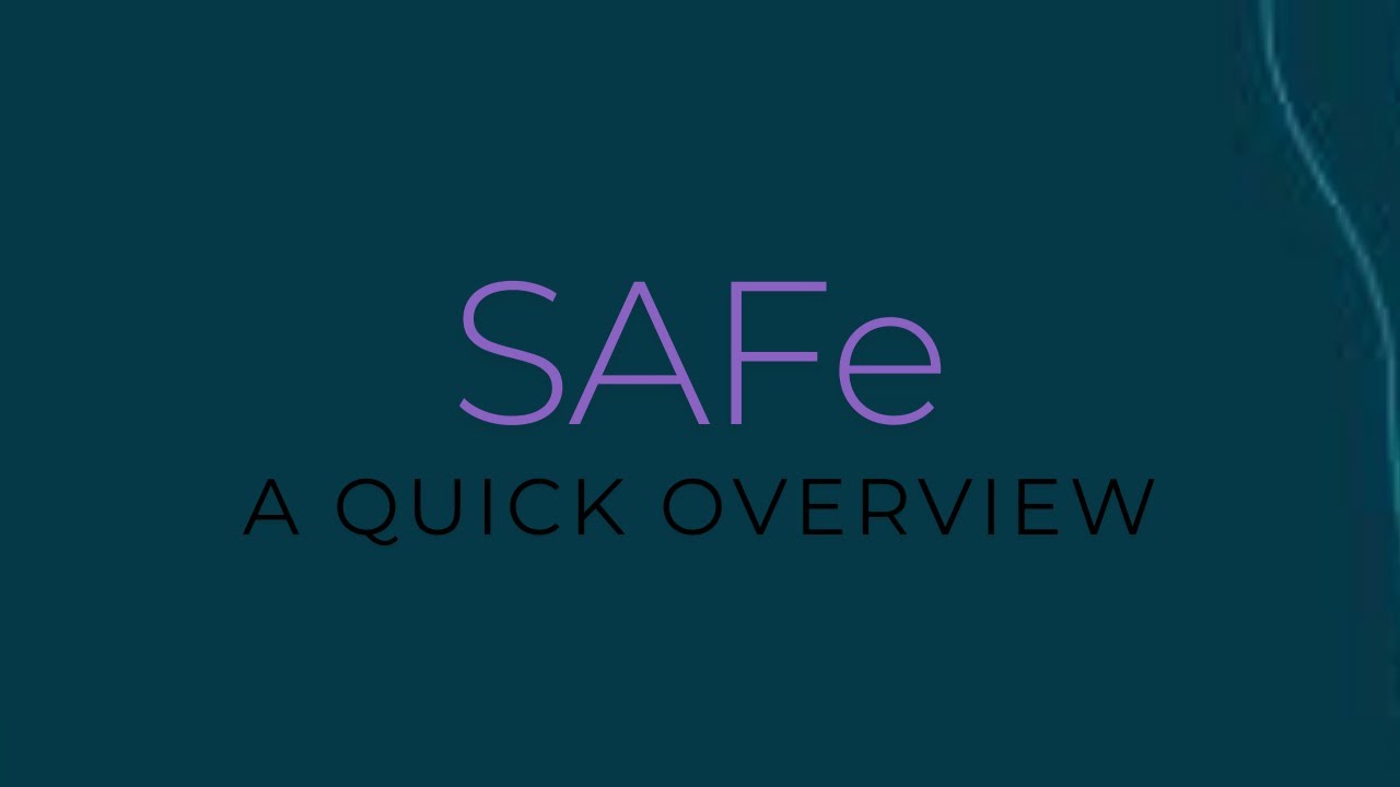 Scaled Agile Framework (SAFe) - A Quick Overview - YouTube