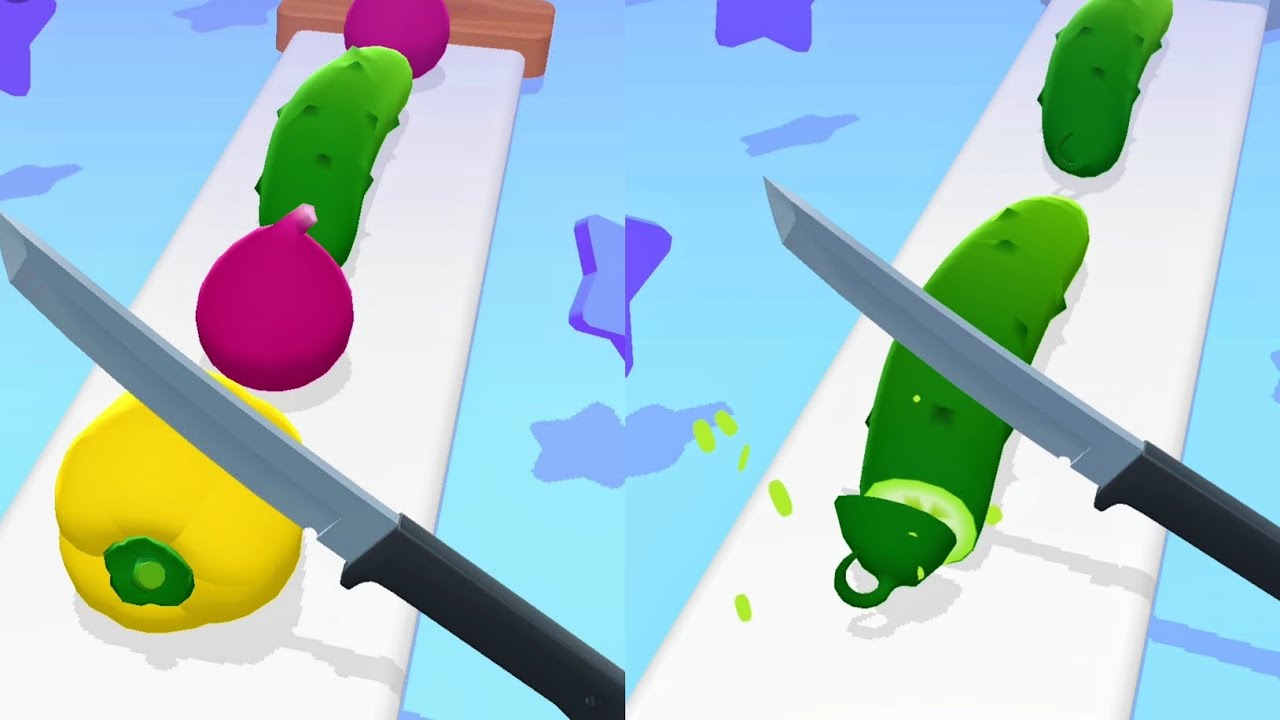 Perfect Slices Game! Very satisfying ASMR slicing video - YouTube