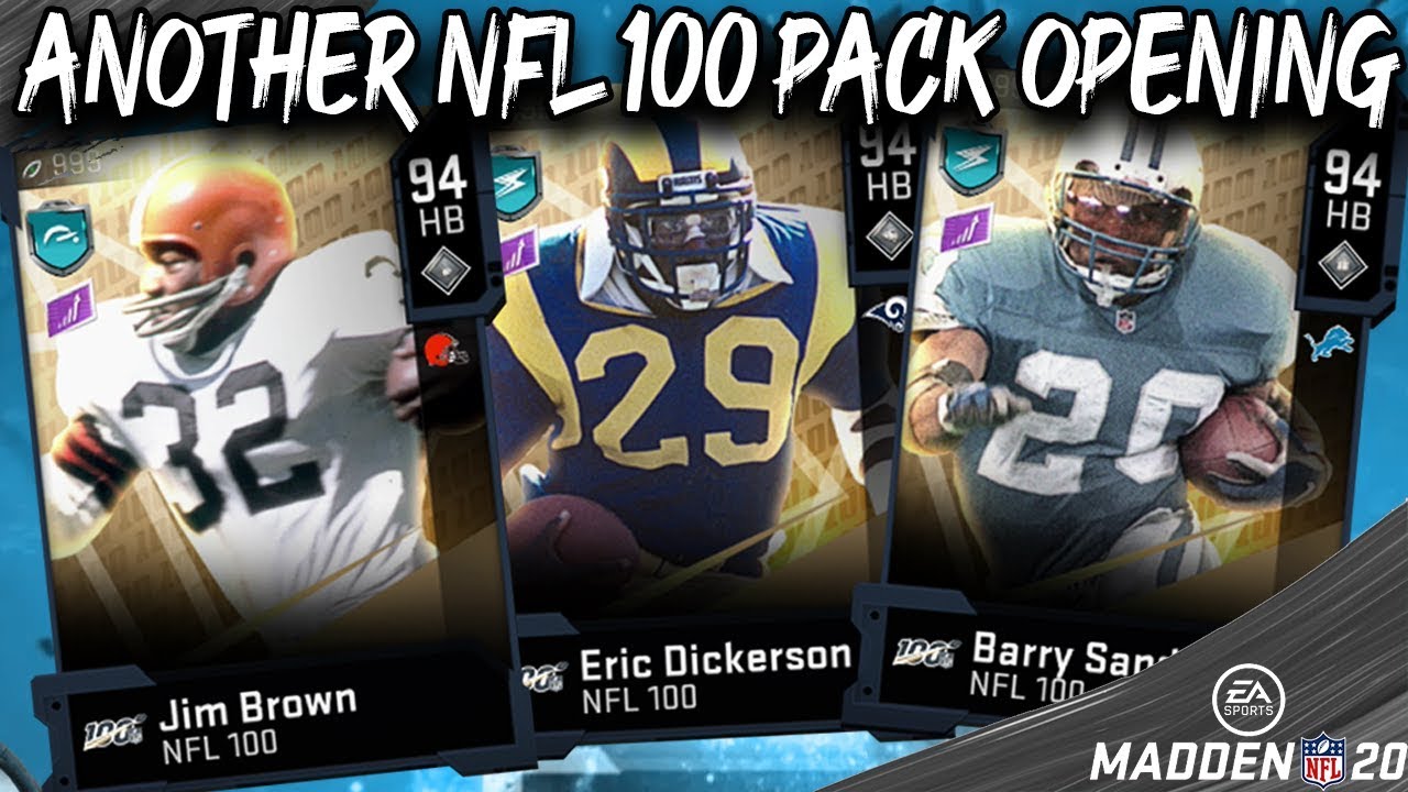 ANOTHER NFL 100 PACK OPENING! I NEED TO GET THEM ALL! [MADDEN 20 ...
