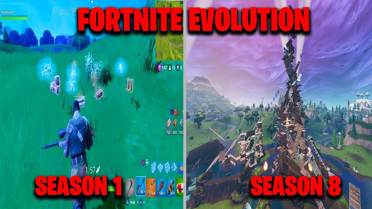 Evolution of Fortnite ! ( Season 1 - 8 ) - YouTube
