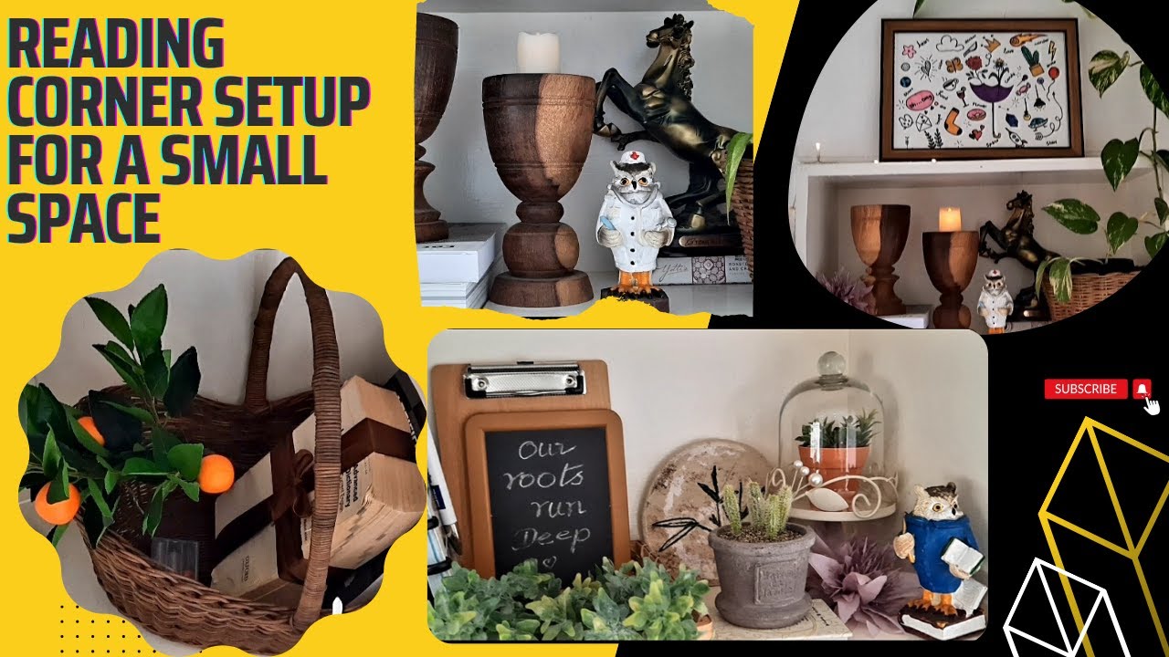 How to set up a reading corner | Small space reading nook decor ideas ...