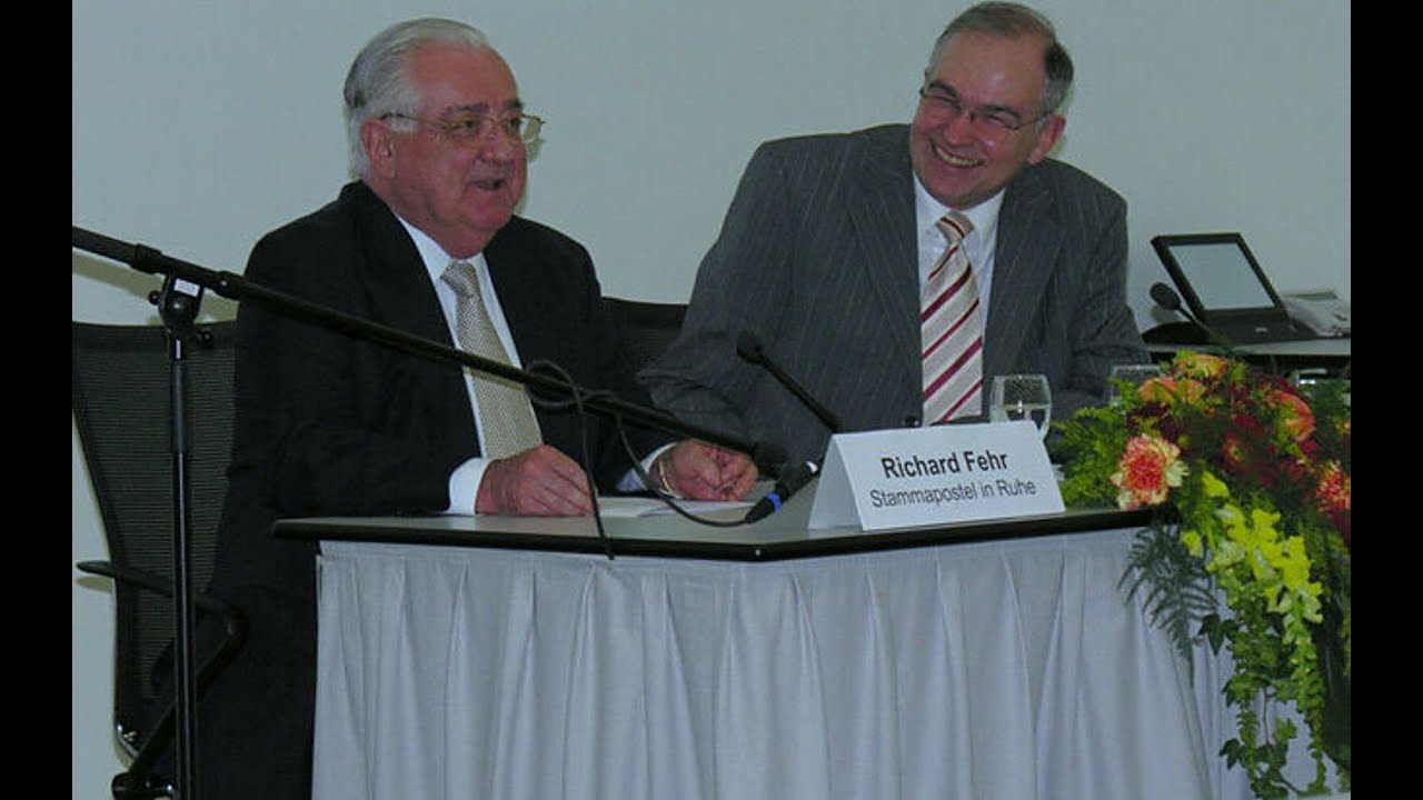 Pressekonferenz mit St.Ap. Richard Fehr und St.Ap. Wilhelm Leber am 18. ...