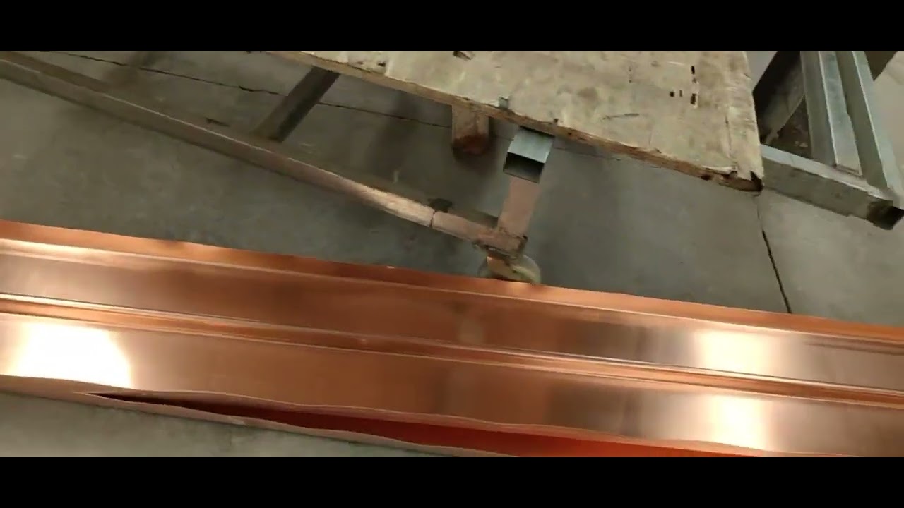 copper sheet for waterstop - YouTube