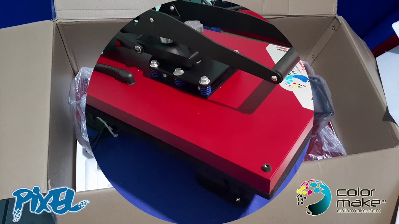 Unboxing de plancha 40x60 smart heat de color make - YouTube