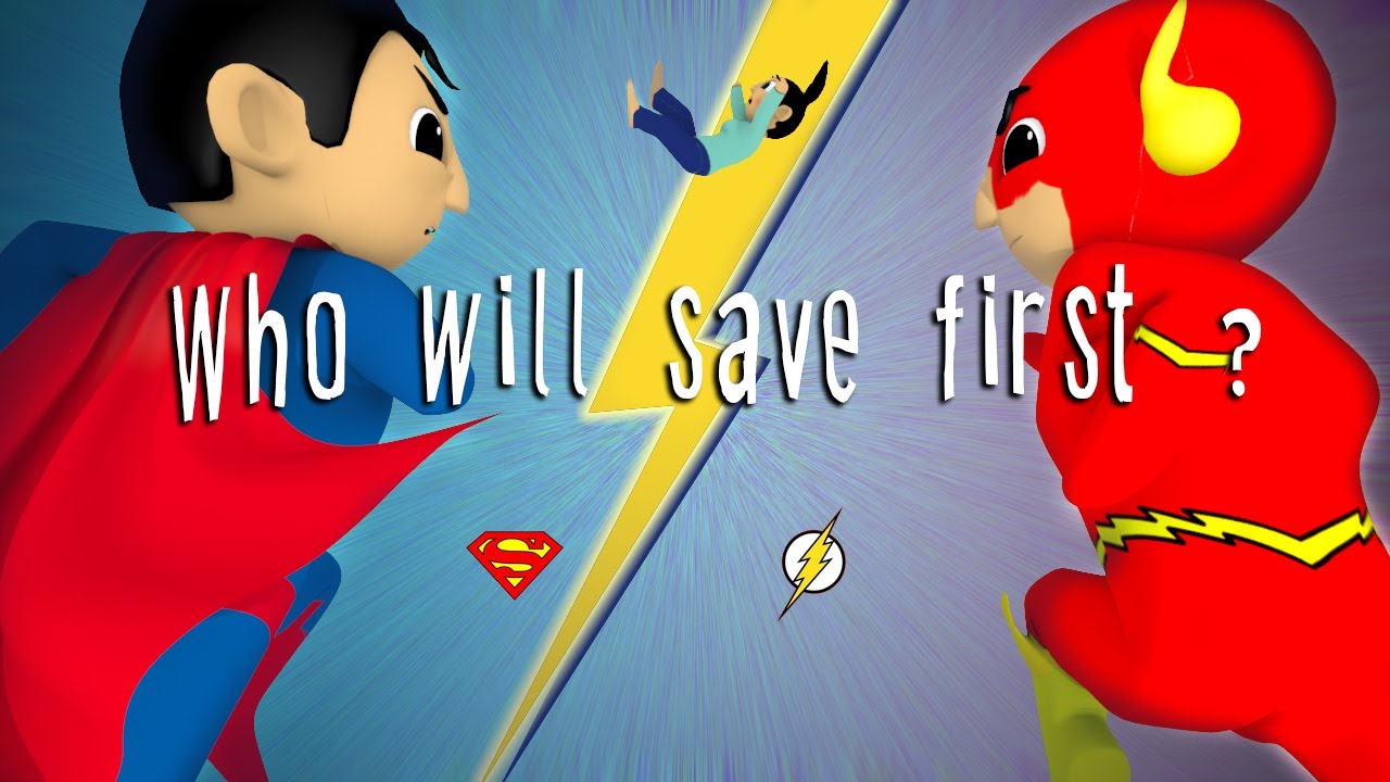 SUPERMAN VS FLASH || JOKES BITE || - YouTube