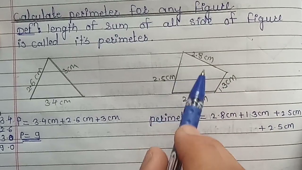 Perimeter of any figure, Formula of perimeter mathematics - YouTube