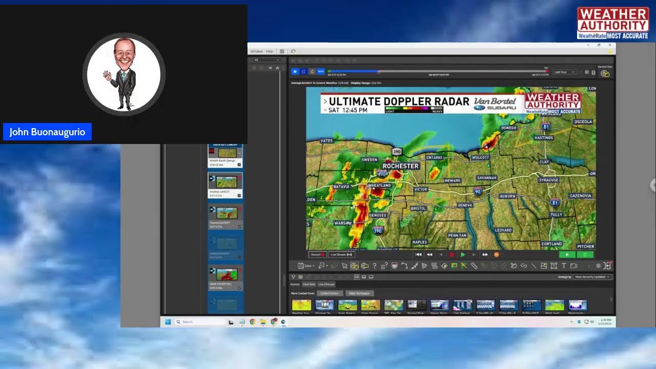 Severe Storms Rolling Through Rochester - YouTube