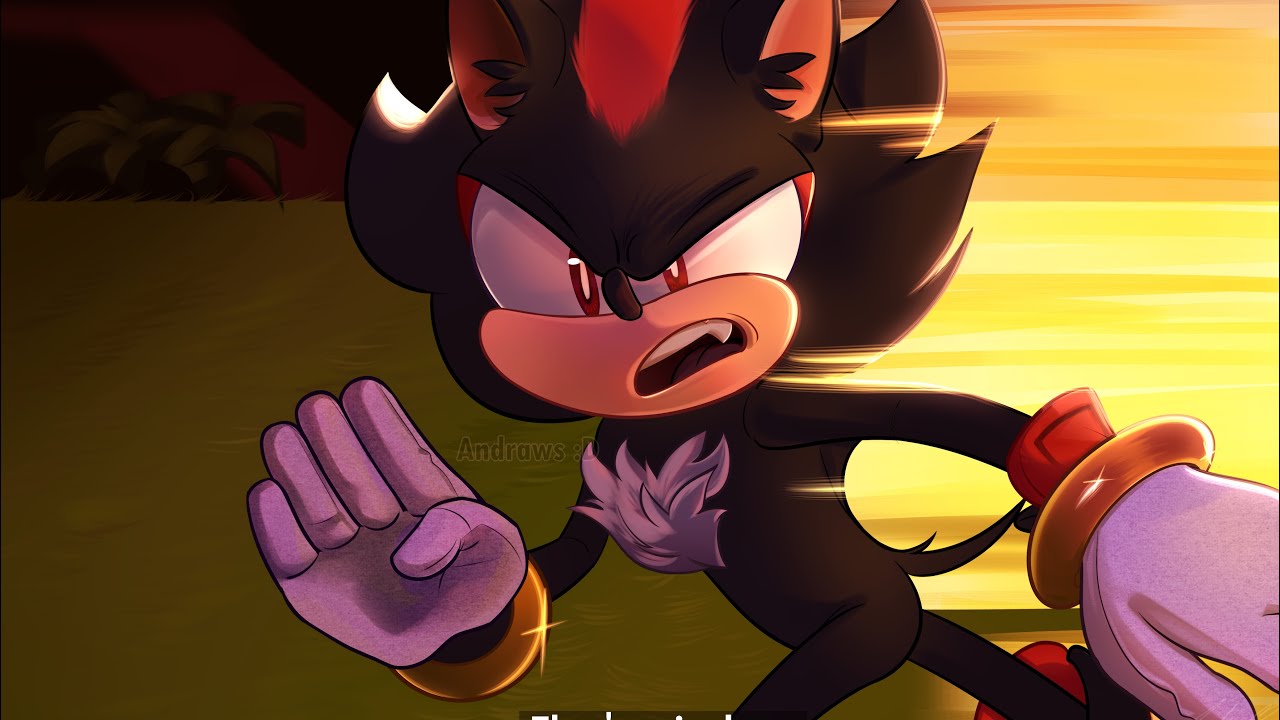 [Art process] Shadow - Sonic Prime screenshot redraw - YouTube