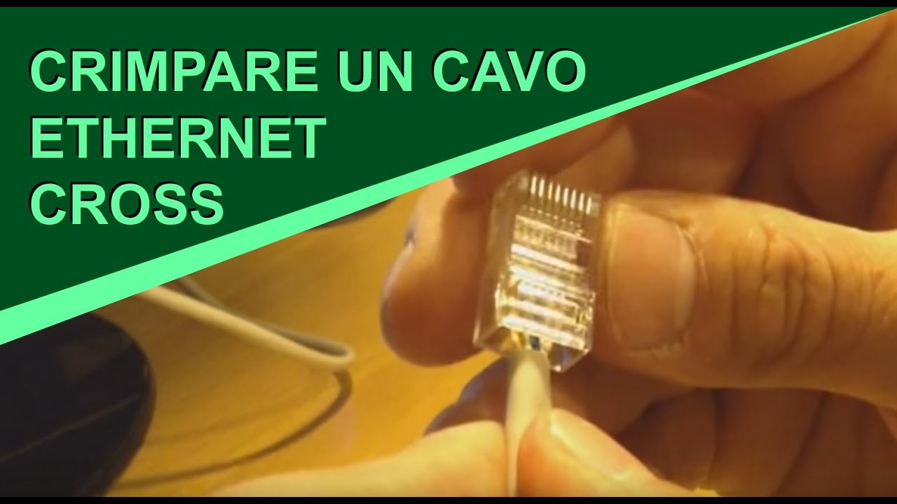 Come costruire e crimpare un cavo ethernet INCROCIATO in 5 minuti - YouTube