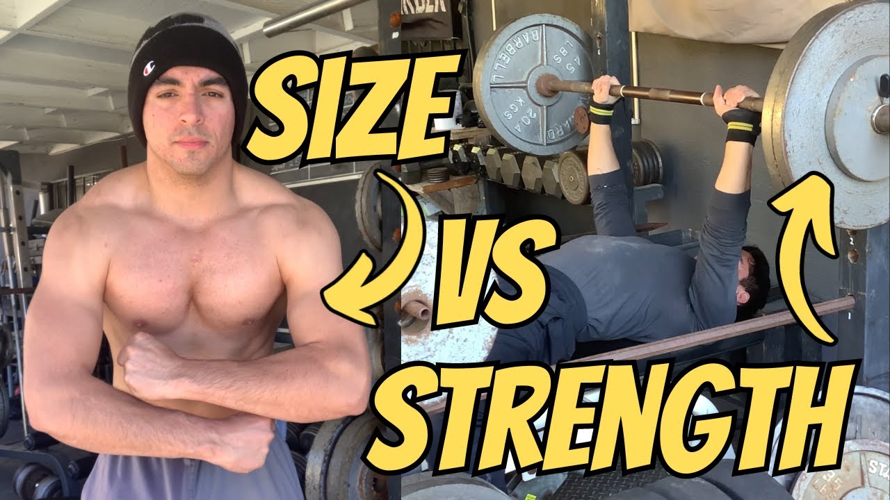 THE DIFFERENCE BETWEEN TRAINNG FOR SIZE VS STRENGTH #overtraining # ...