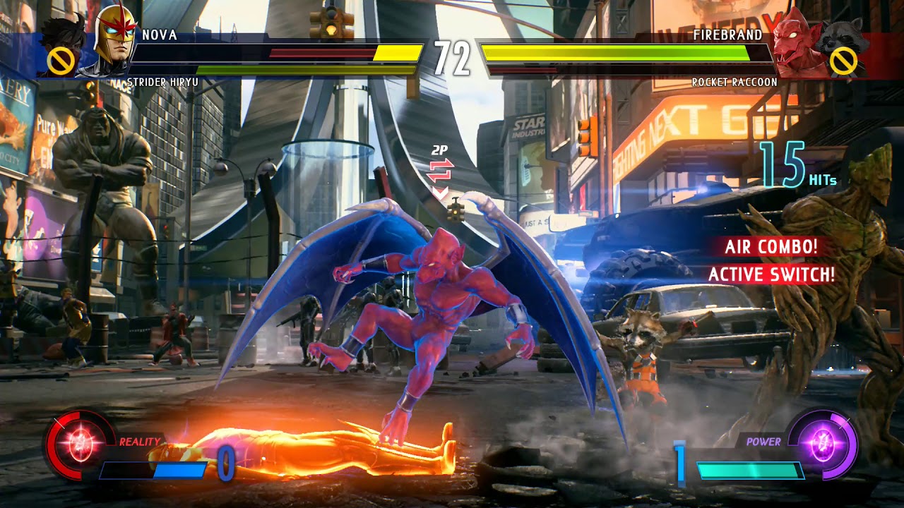 Marvel VS Capcom Infinite: NOVA / STRIDER vs ROCKET RACCOON / FIREBRAND ...