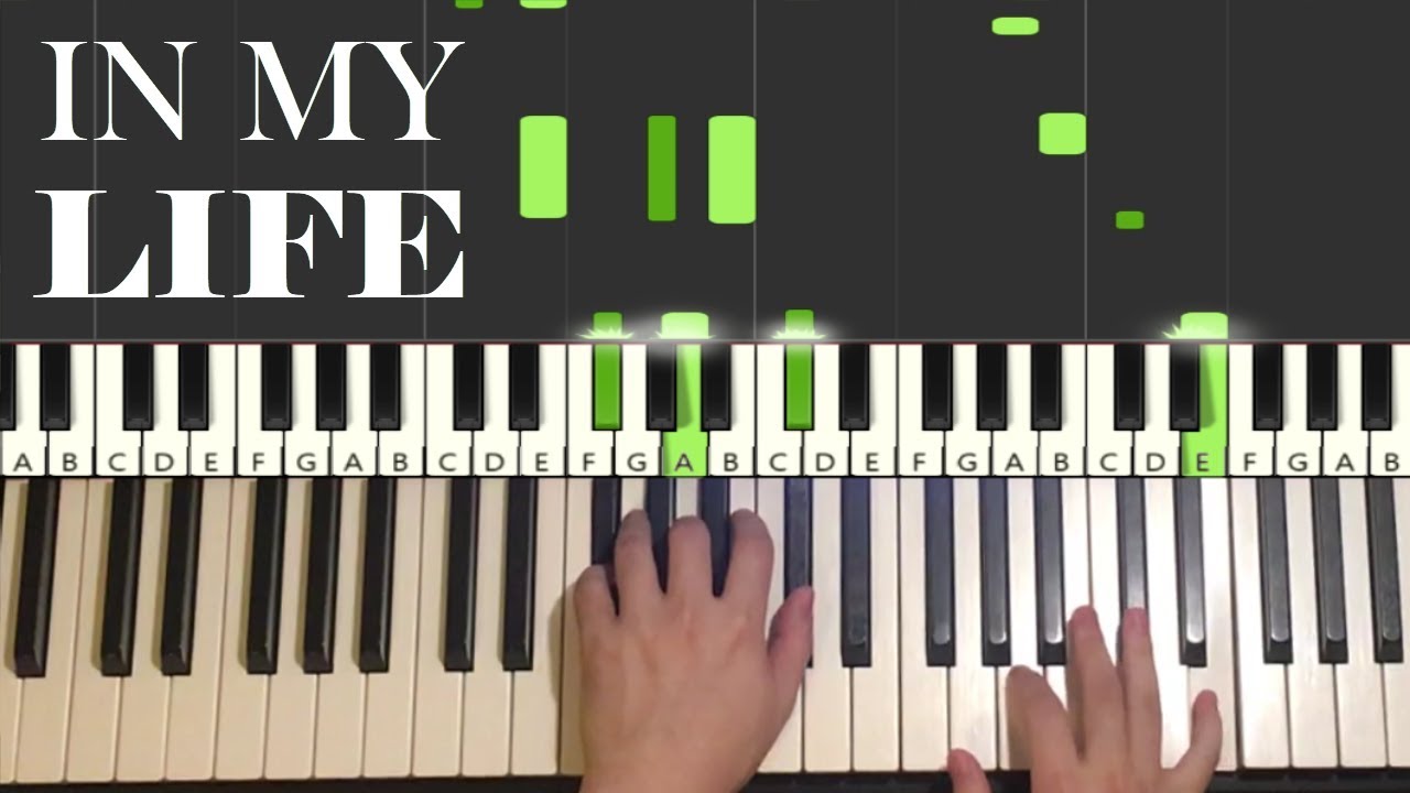 The Beatles - In My Life (Piano Tutorial Lesson) - YouTube