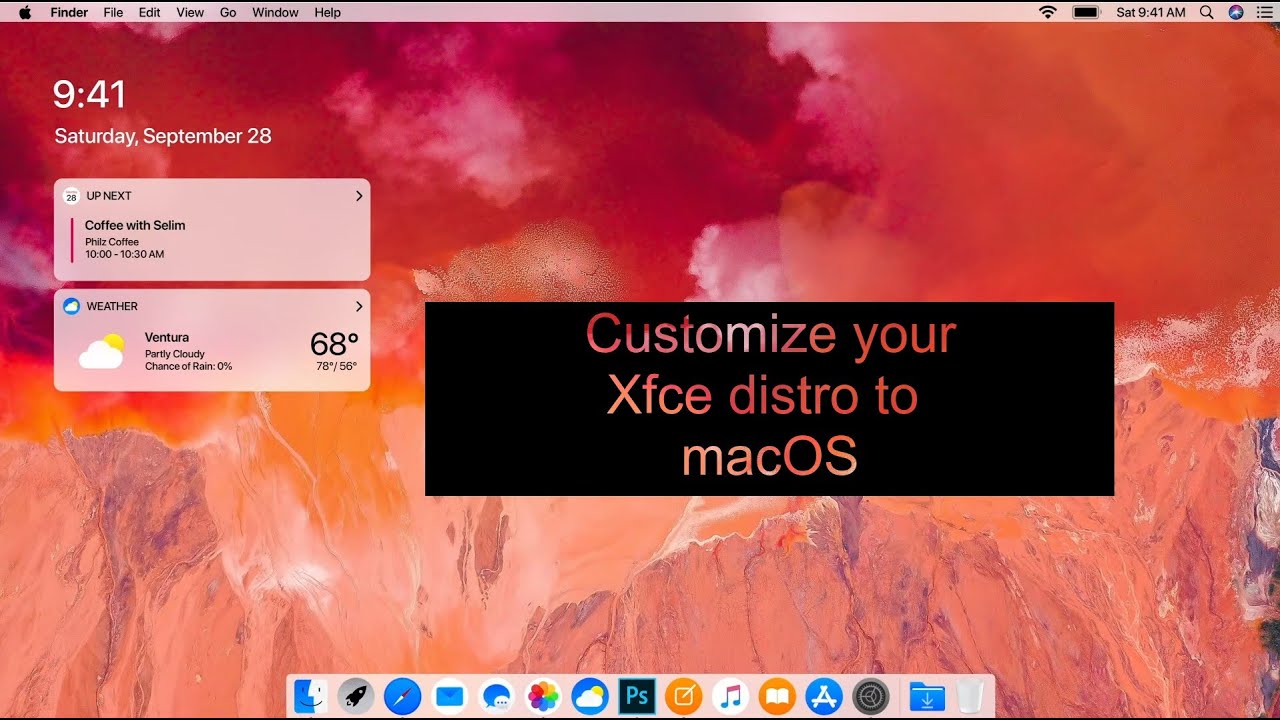How to Customize Xfce your distro to macOS 12 Monterey | 2022 - YouTube