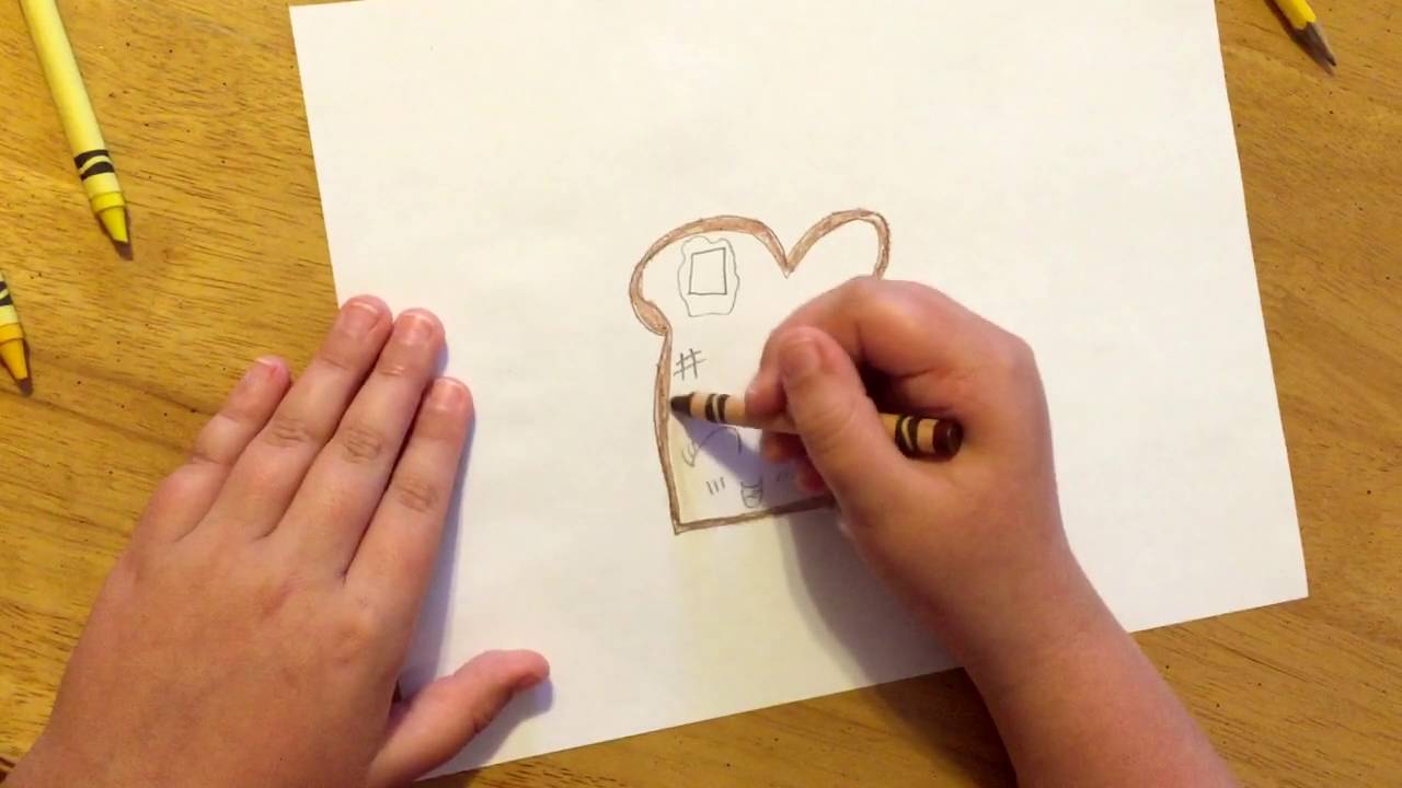 Kaylee Jo Drawing lesson 1 - How to Draw cute Toast! - YouTube