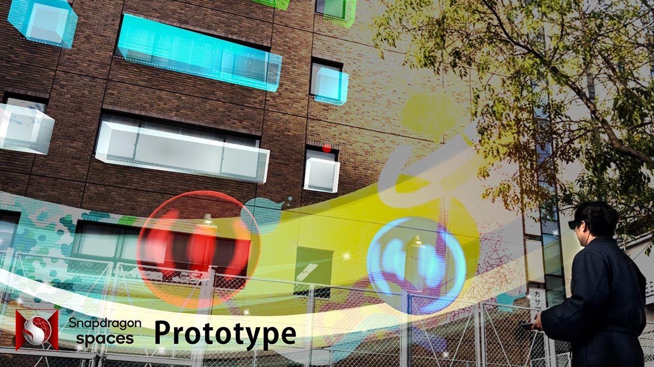 Prototype of Snapdragon Spaces - AR VPS Mural - YouTube