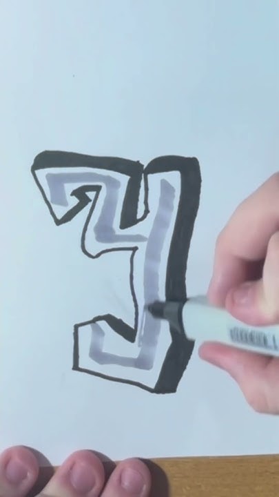 HOW TO DRAW THE LETTER Y WITH TWO MARKERS - YouTube