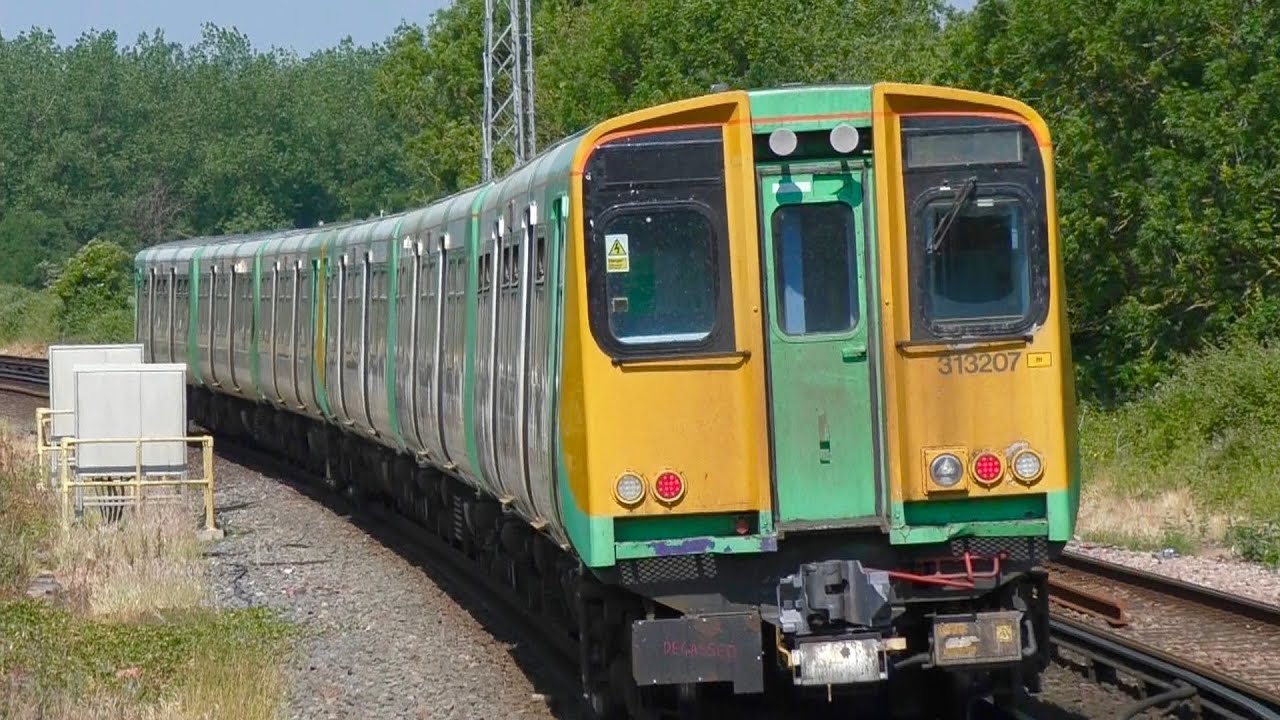 Southern Class 313s - 313216 + 313207 Pass Ford For Eastleigh , Storage ...